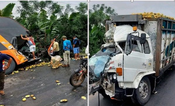 Un bus de TransEsmeraldas chocó con camión - Ecuador 221