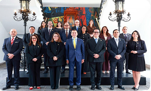 Daniel Noboa presenta su nuevo gabinete ministerial - Ecuador 221